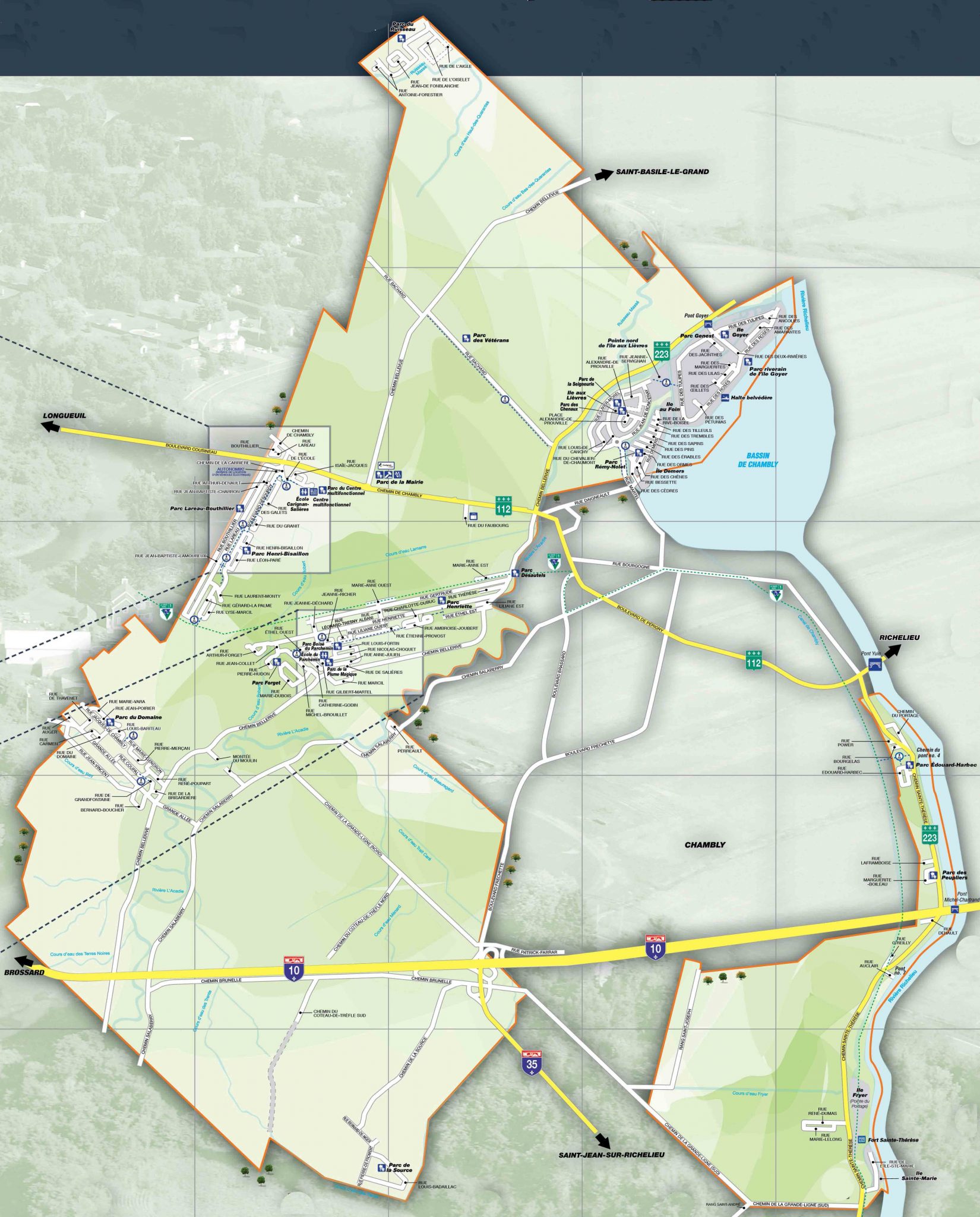 Carte de ville – Ville de Carignan