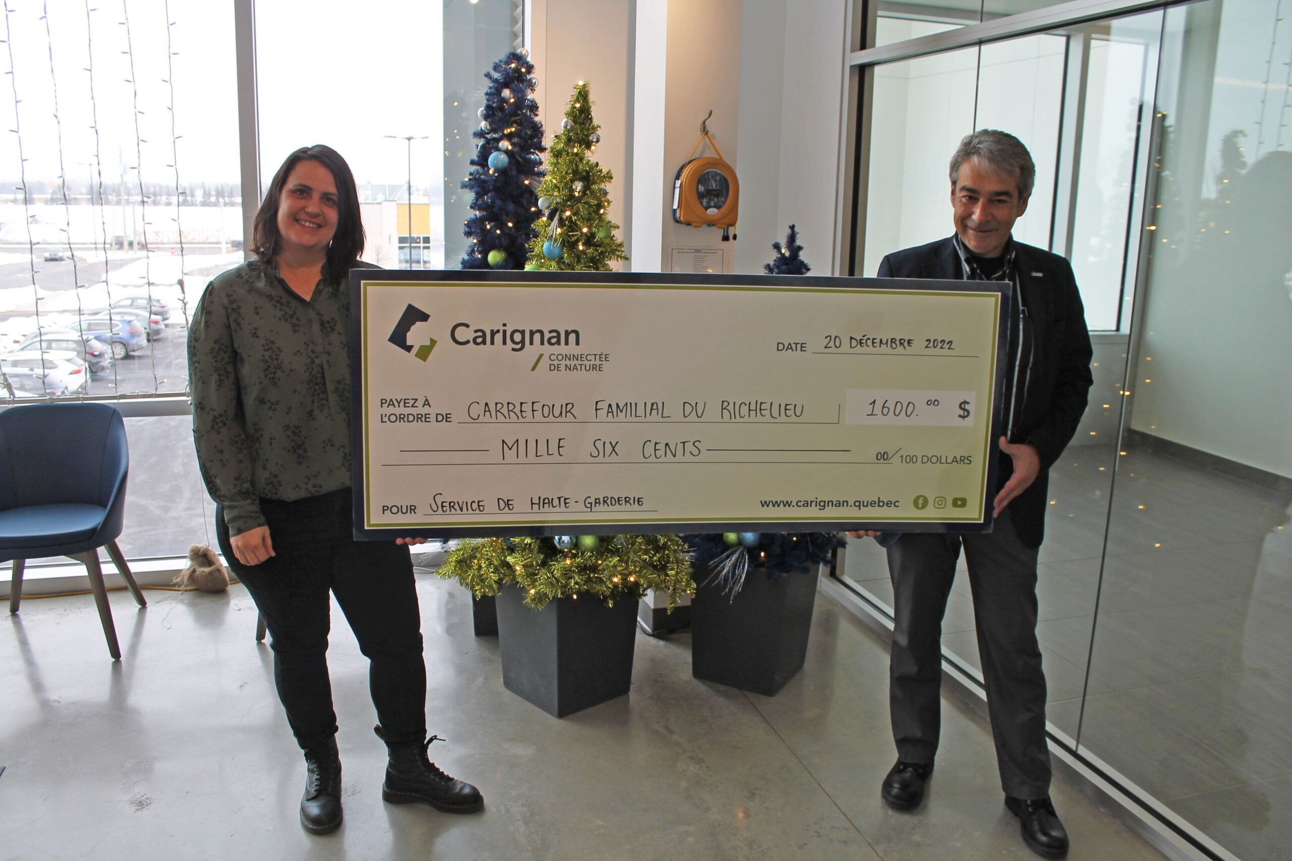 Une aide financière pour l’organisme Carrefour Familial du Richelieu – Ville de Carignan